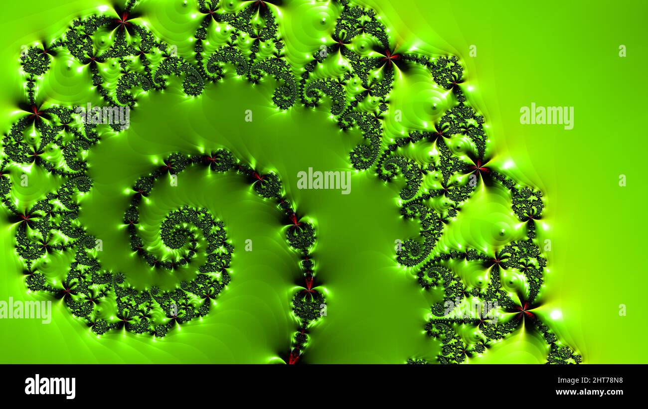 Illustration of digital fractal design Stock Photo - Alamy