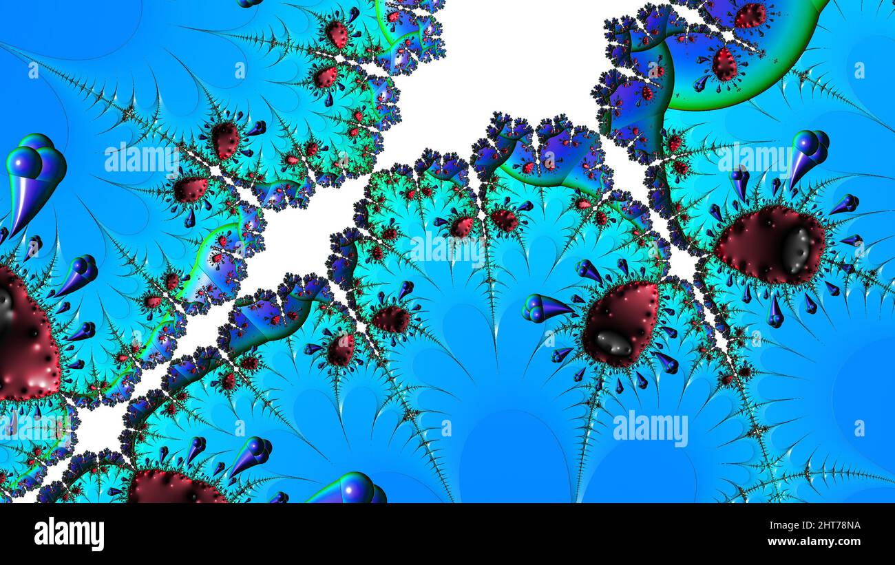 Illustration of digital fractal design Stock Photo - Alamy