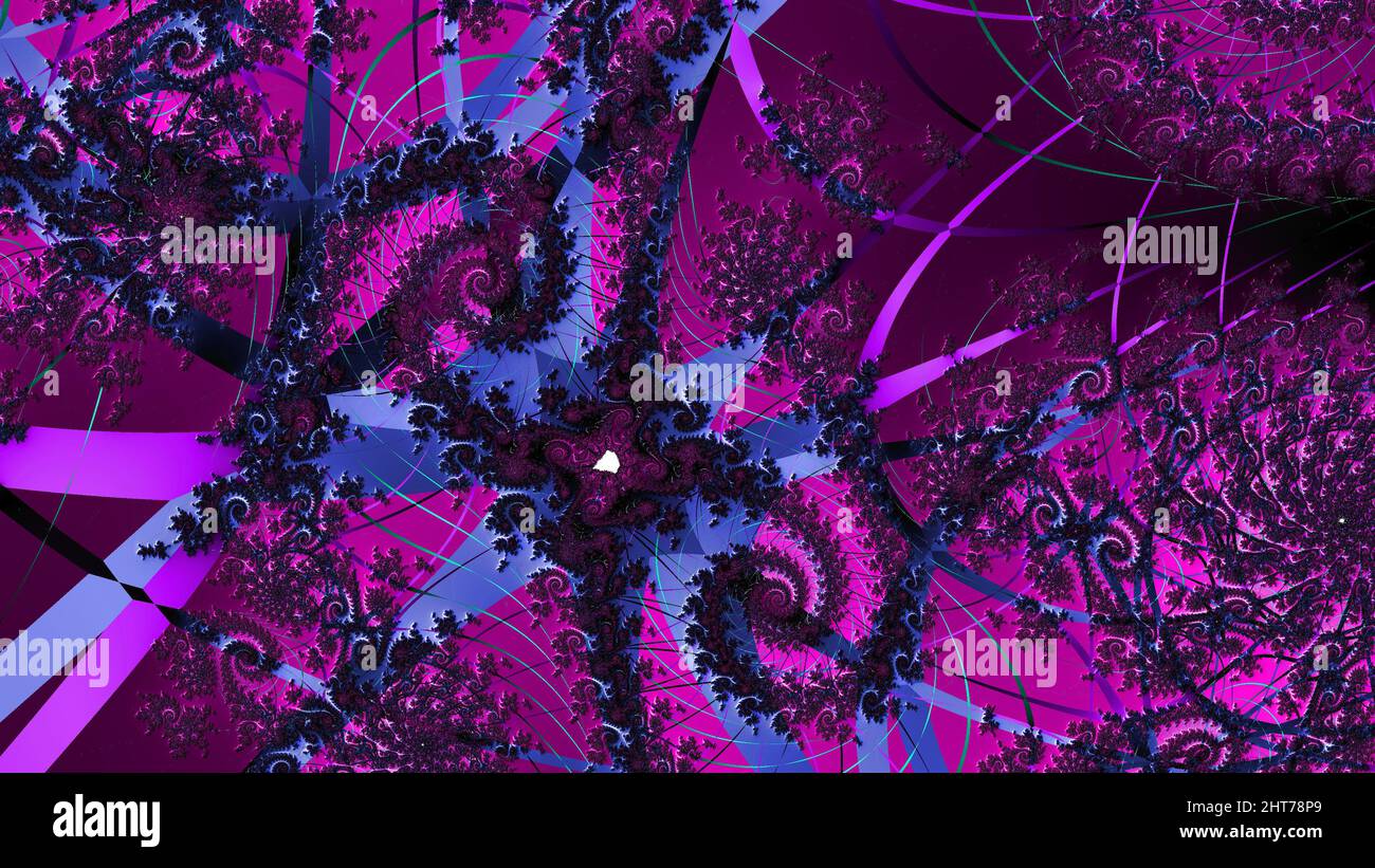 Illustration of digital fractal design Stock Photo - Alamy