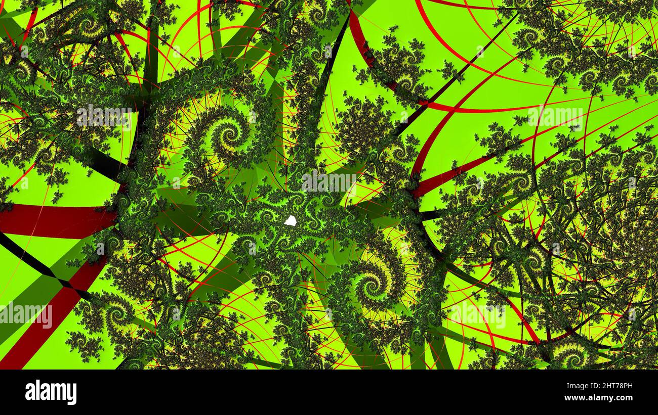 Illustration of digital fractal design Stock Photo - Alamy