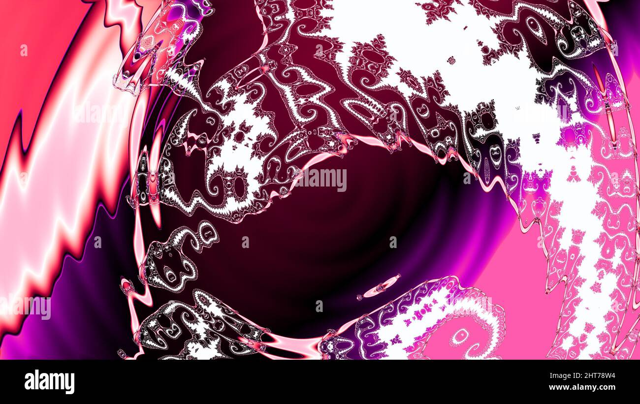 Illustration of digital fractal design Stock Photo - Alamy