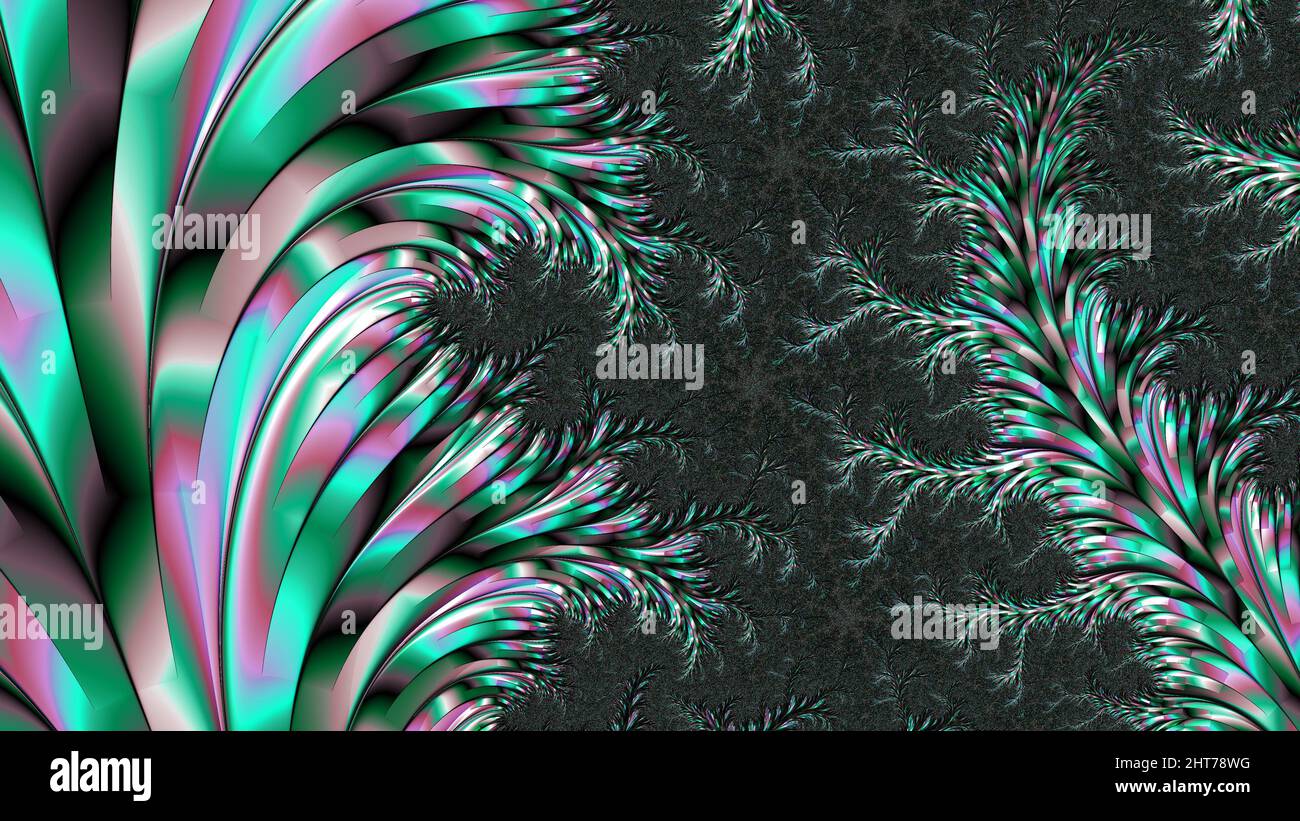 Illustration of digital fractal design Stock Photo - Alamy