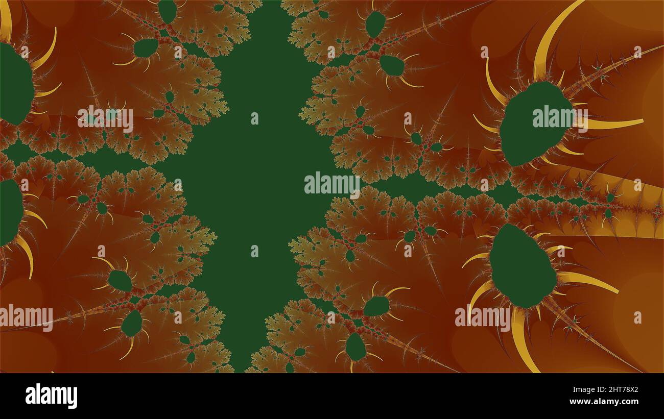 Illustration of digital fractal design Stock Photo - Alamy