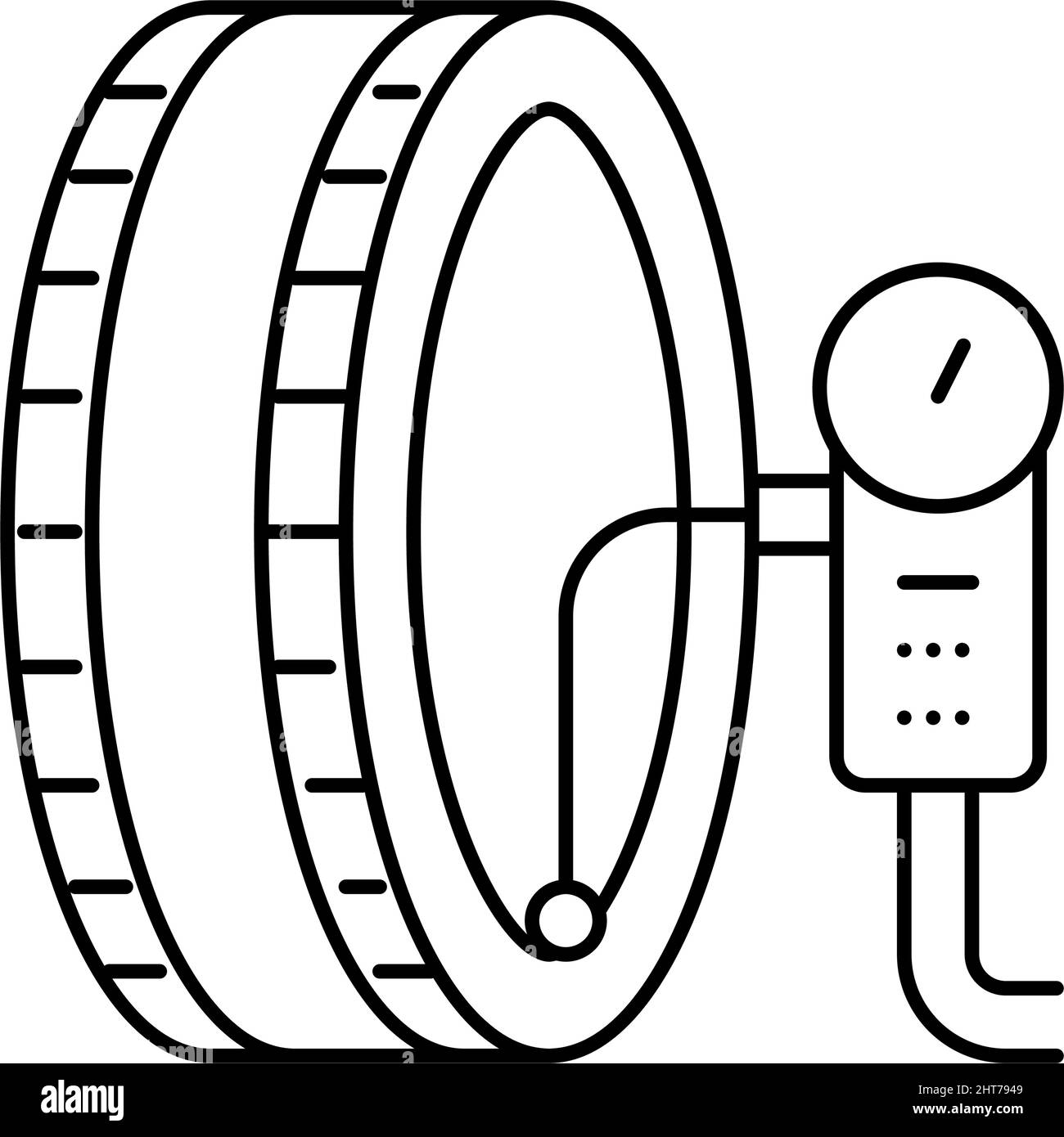 gas station building line icon vector illustration Stock Vector Image ...