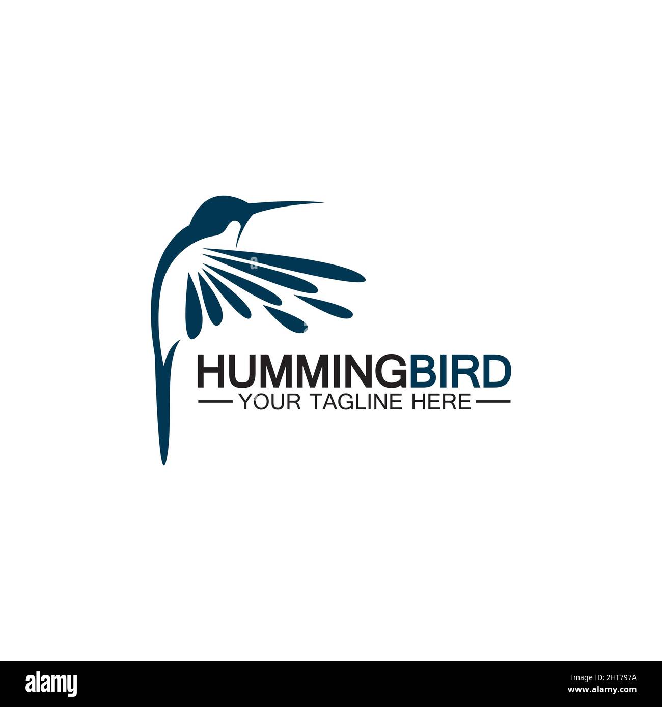 Hummingbird logo design vector template Stock Vector Image & Art - Alamy
