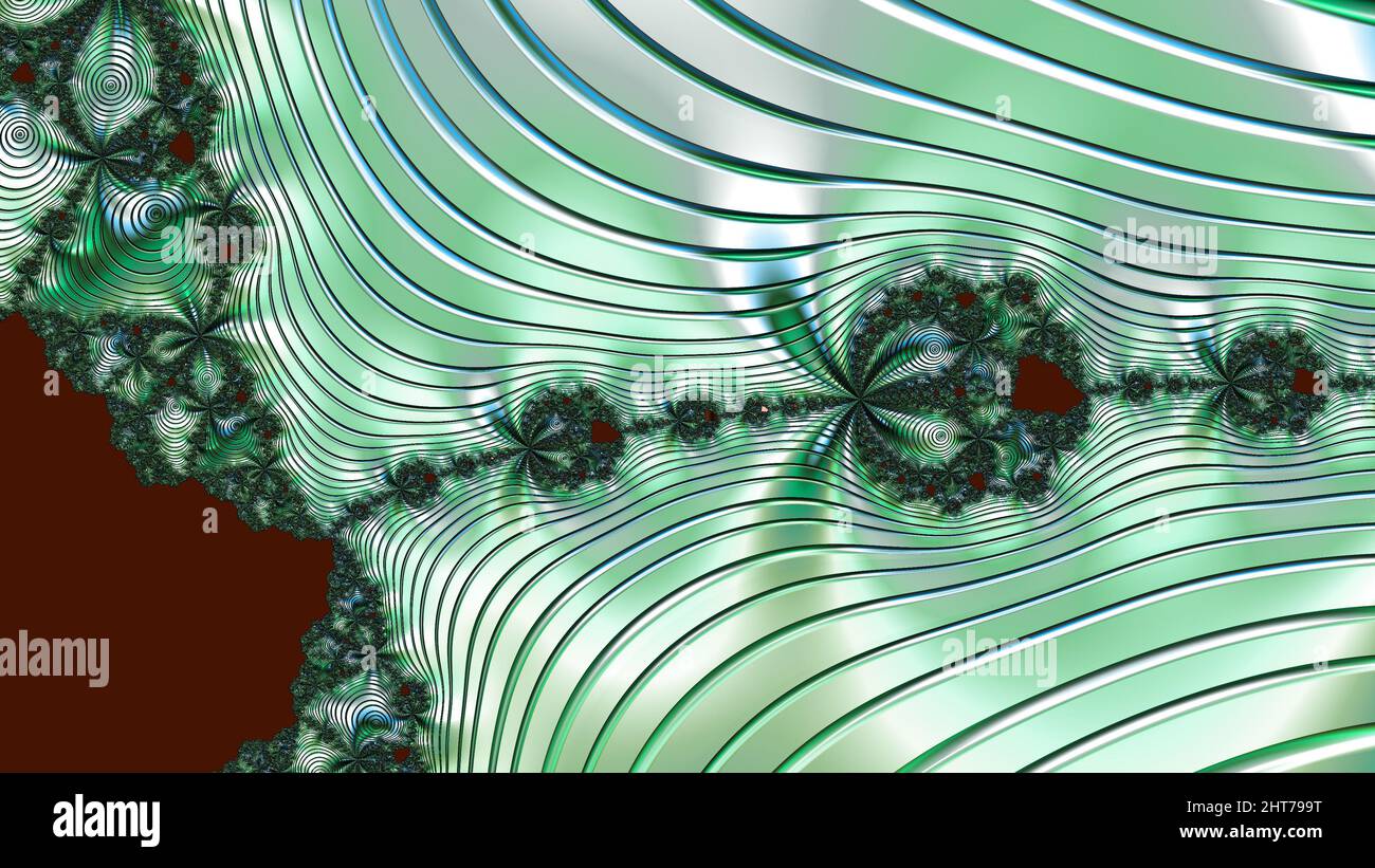 Illustration of digital fractal design Stock Photo - Alamy