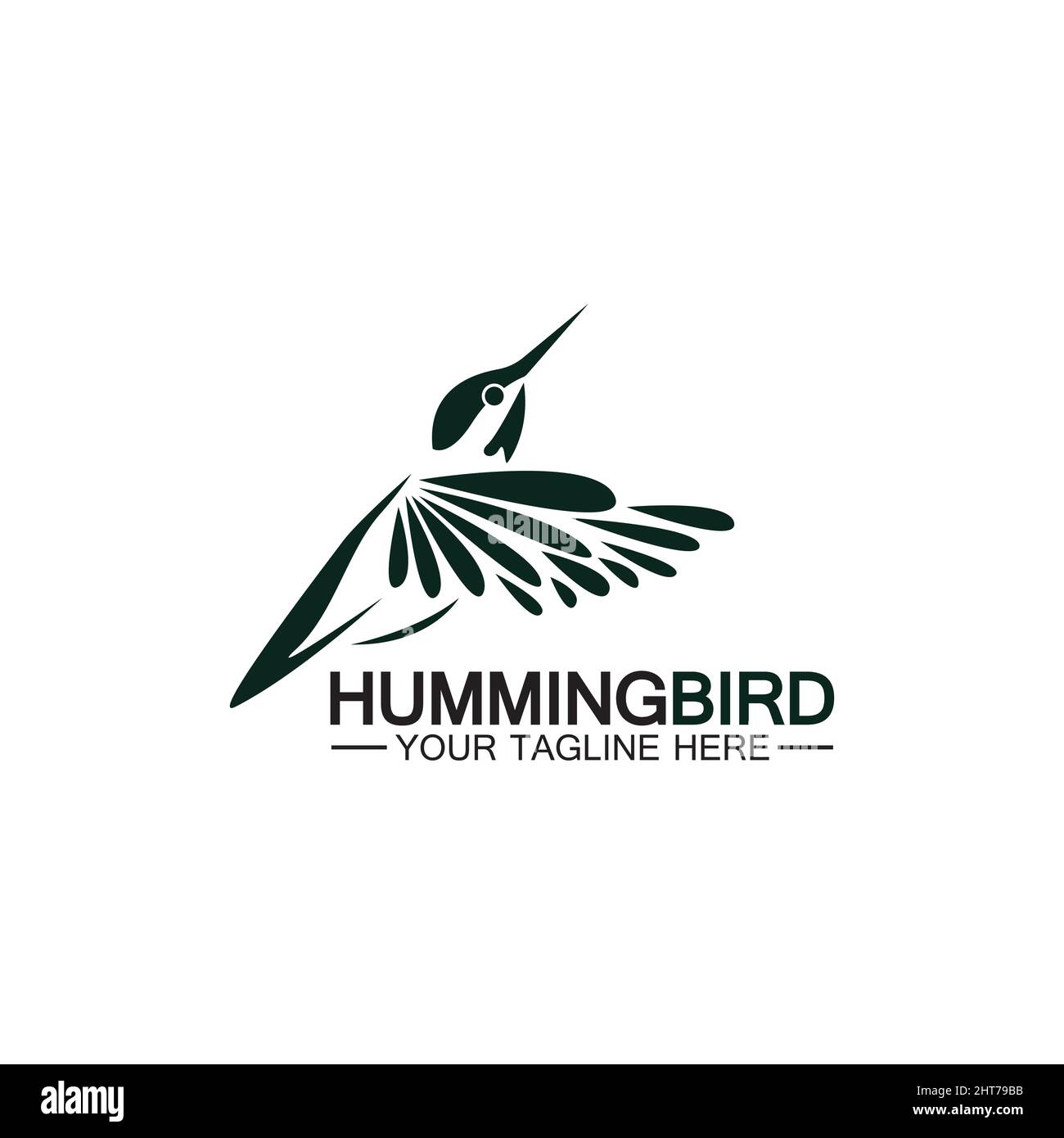 Hummingbird logo design vector template Stock Vector Image & Art - Alamy