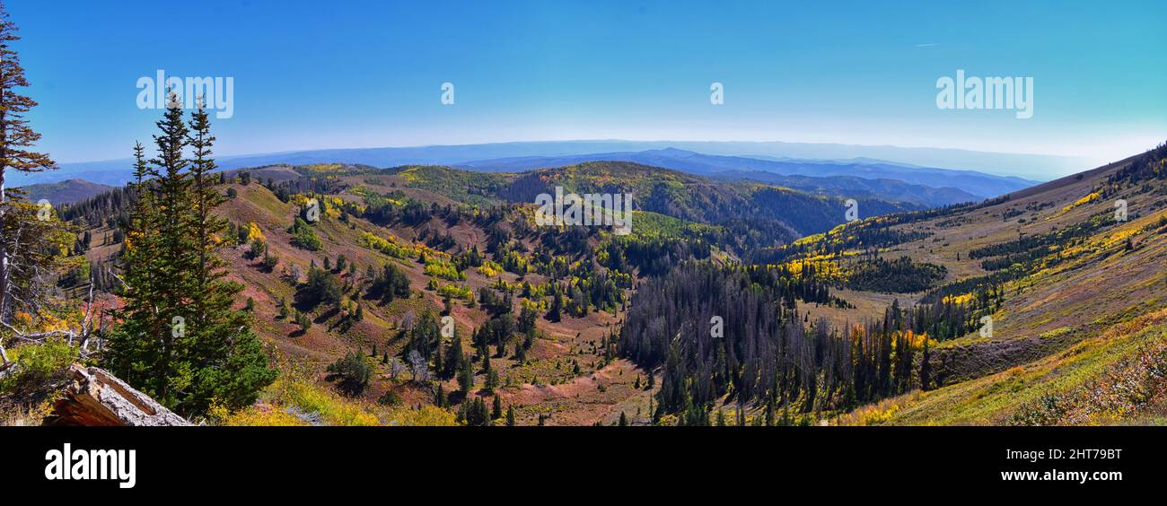 Mount Nebo Wilderness Peak, Views of hiking trail with peak of 11,933 ...