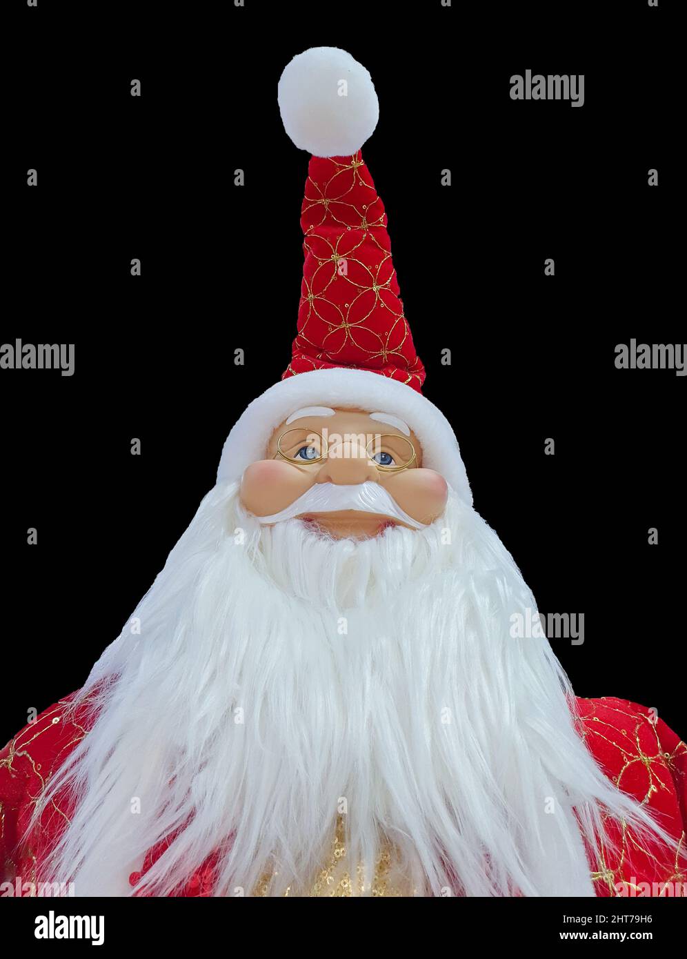 Santa Claus doll in Targu Mures city - Romania Stock Photo - Alamy