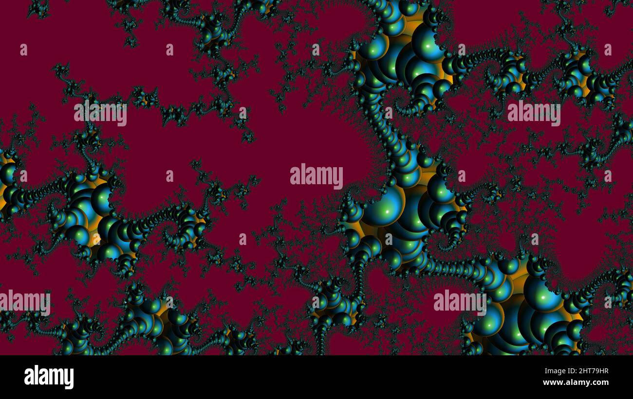 Illustration of digital fractal design Stock Photo - Alamy