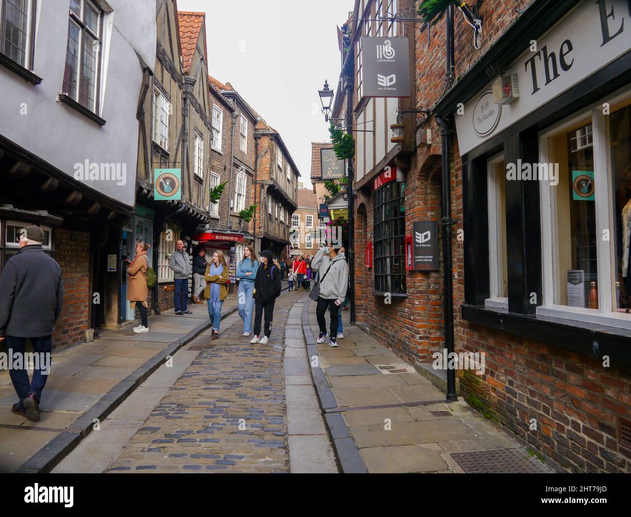 Medieval buildings in the shambles, York, England Stock Photo - Alamy