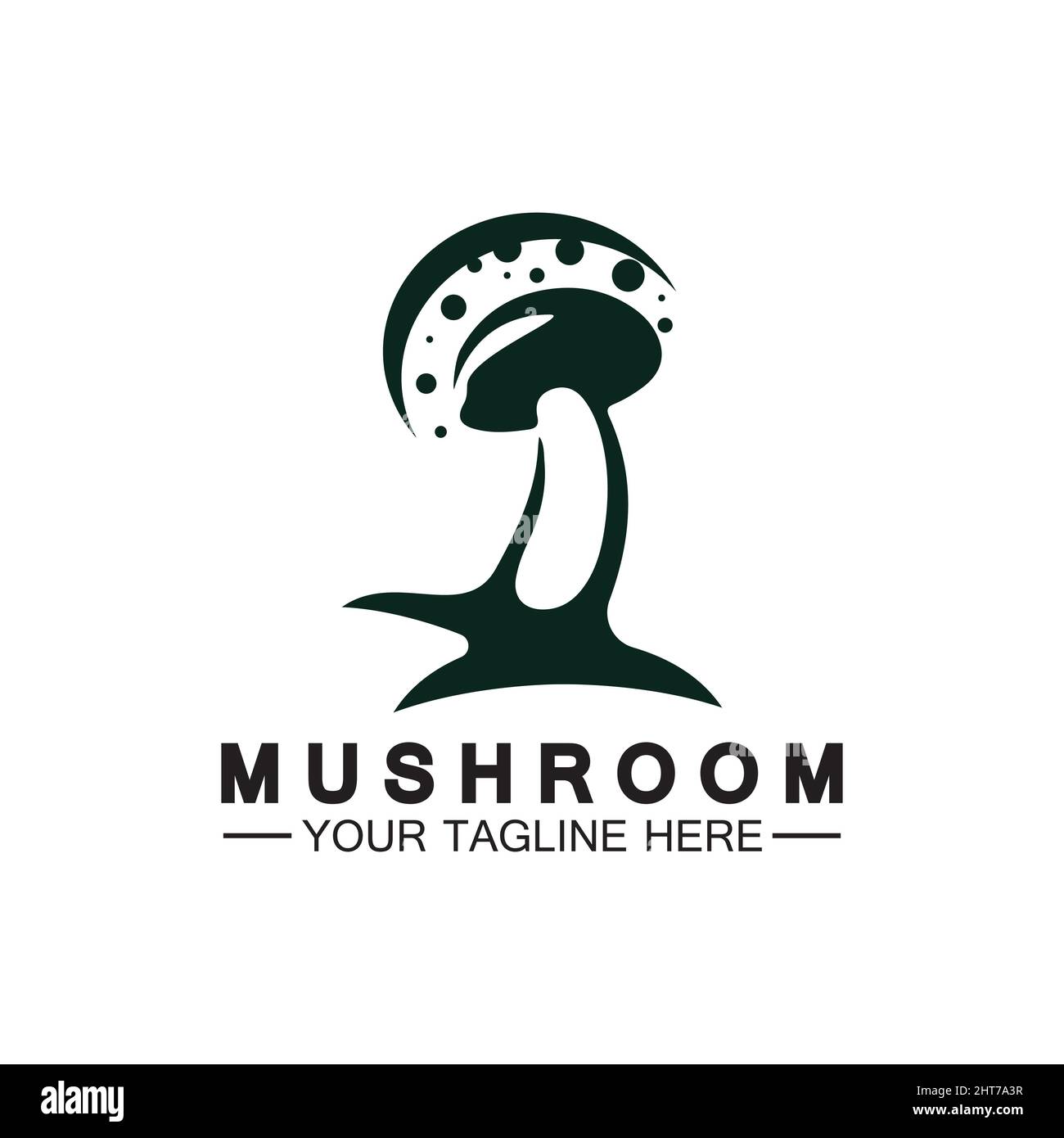 Mushroom Logo Vector Simple & Modern or Agriculture Organic Food Design ...