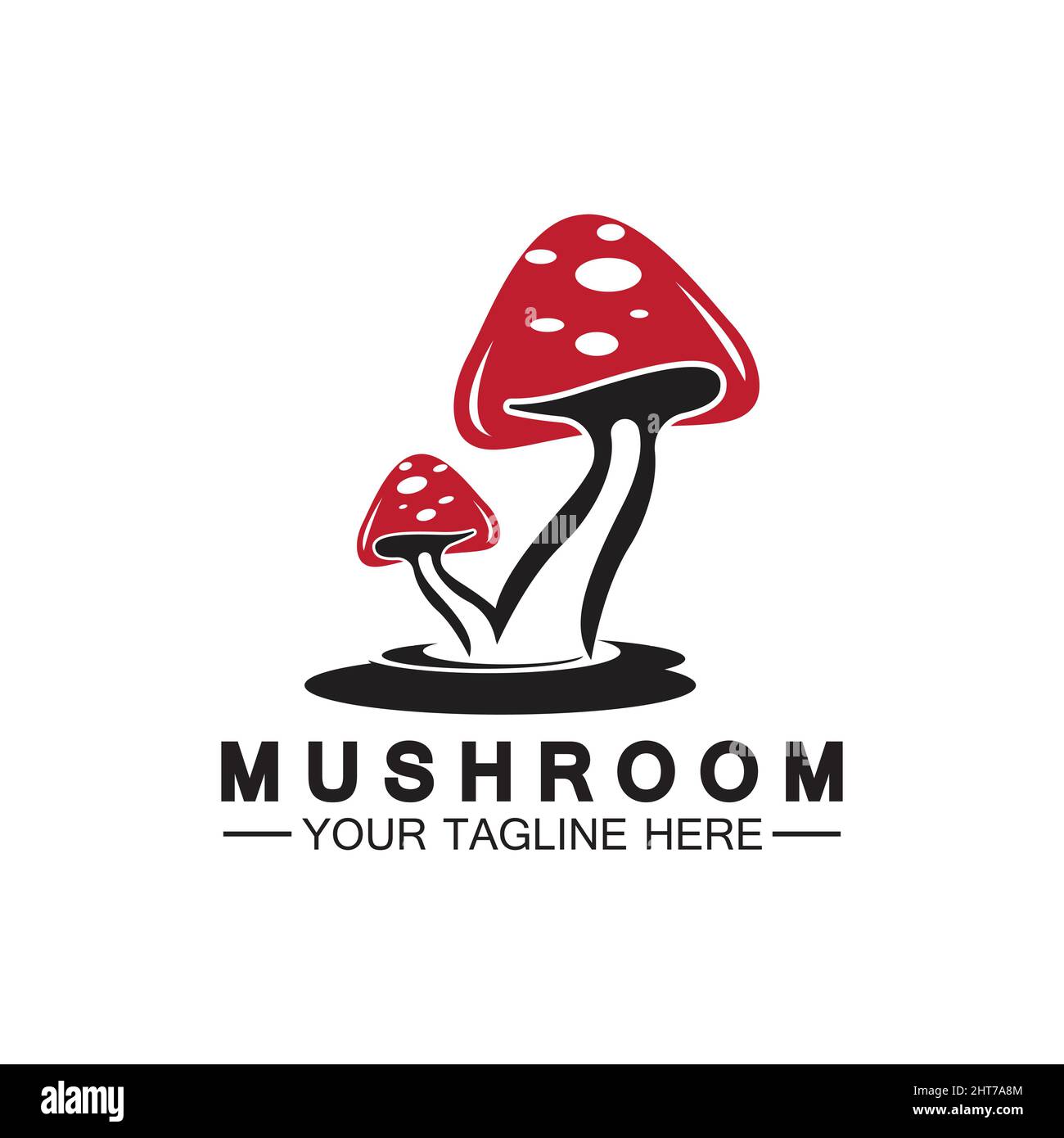 Mushroom Logo Vector Simple & Modern or Agriculture Organic Food Design ...