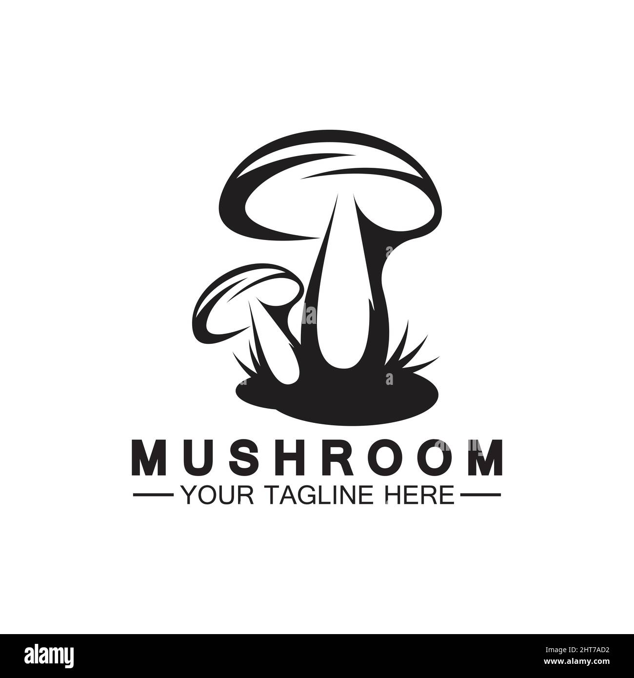 Mushroom Logo Vector Simple & Modern or Agriculture Organic Food Design ...