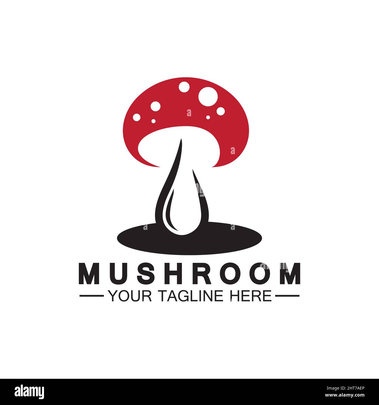 Mushroom Logo Vector Simple & Modern or Agriculture Organic Food Design ...