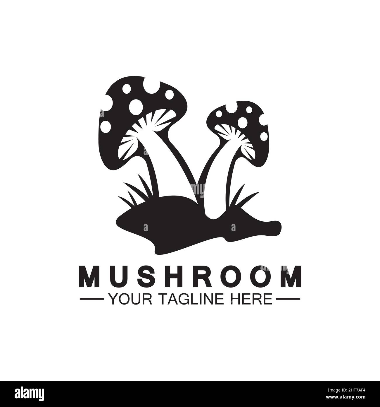 Mushroom Logo Vector Simple & Modern or Agriculture Organic Food Design ...