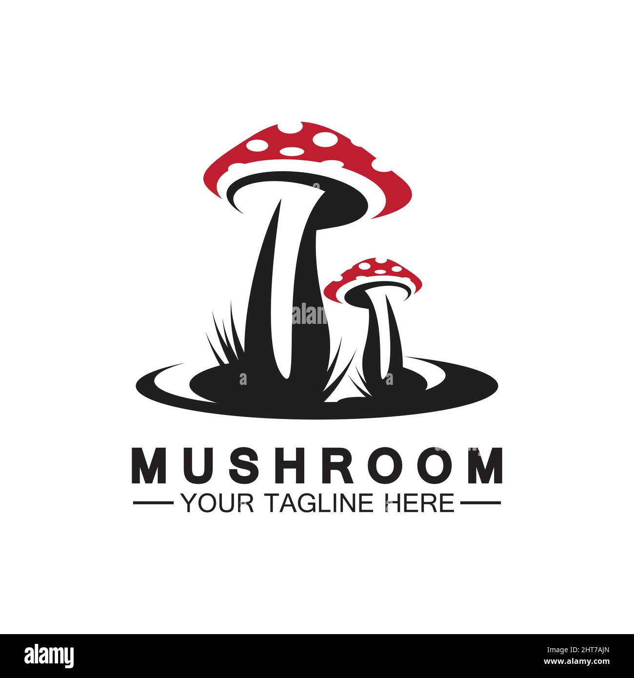 Mushroom Logo Vector Simple & Modern or Agriculture Organic Food Design ...