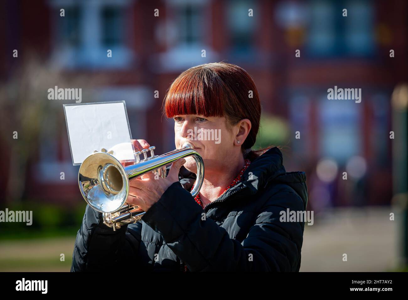 Cornet player hi-res stock photography and images - Alamy