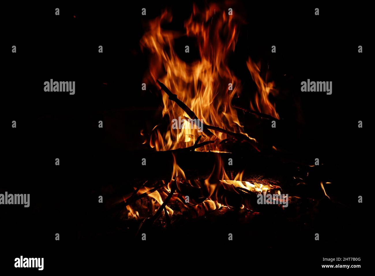 Closeup shot of burning fire flames Stock Photo - Alamy