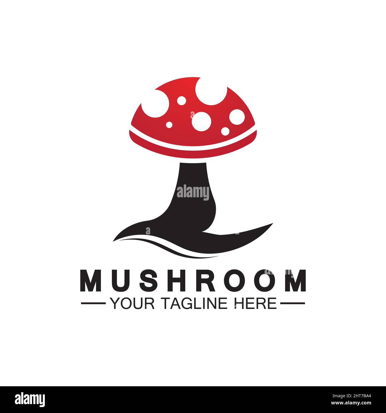 Mushroom Logo Vector Simple & Modern or Agriculture Organic Food Design ...