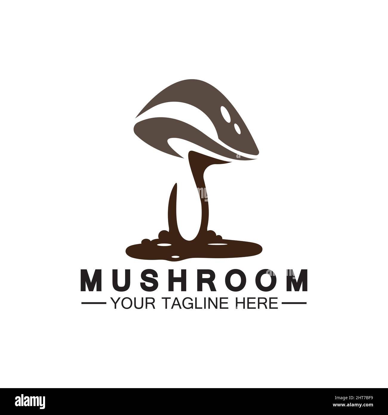 Mushroom Logo Vector Simple & Modern or Agriculture Organic Food Design ...