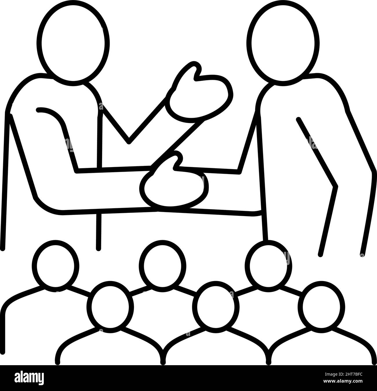 Self realization people value line hi-res stock photography and images ...