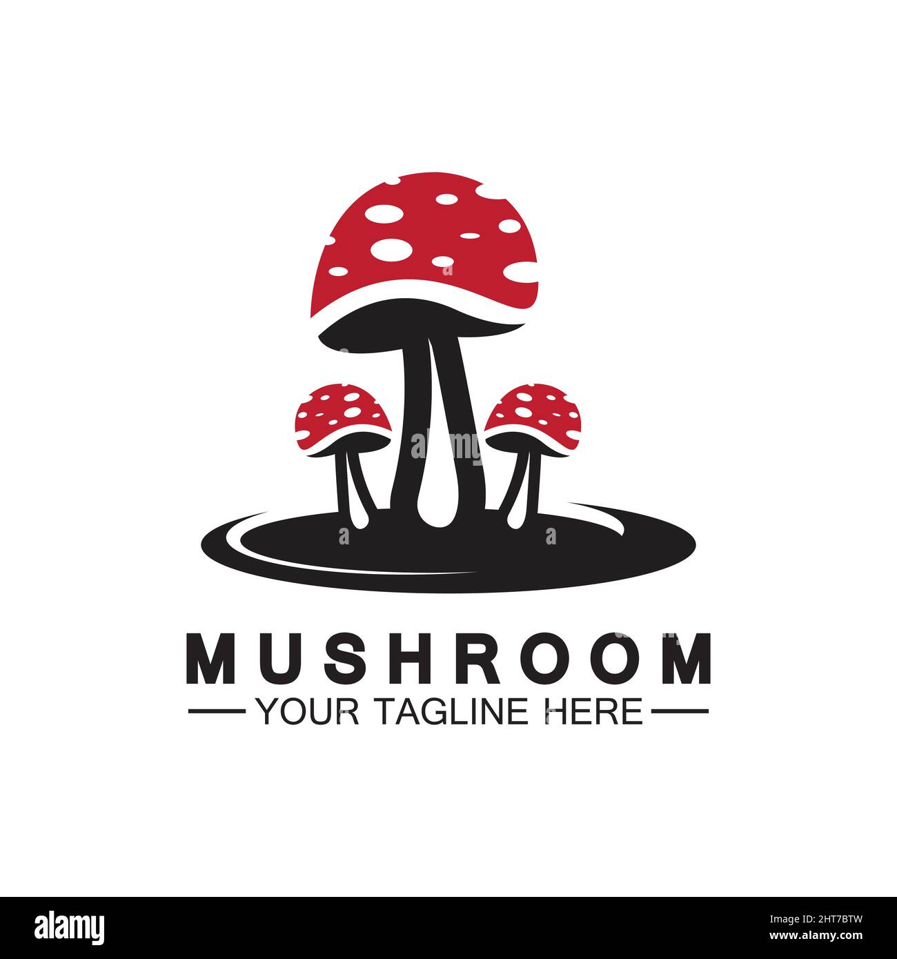 Mushroom Logo Vector Simple & Modern or Agriculture Organic Food Design ...