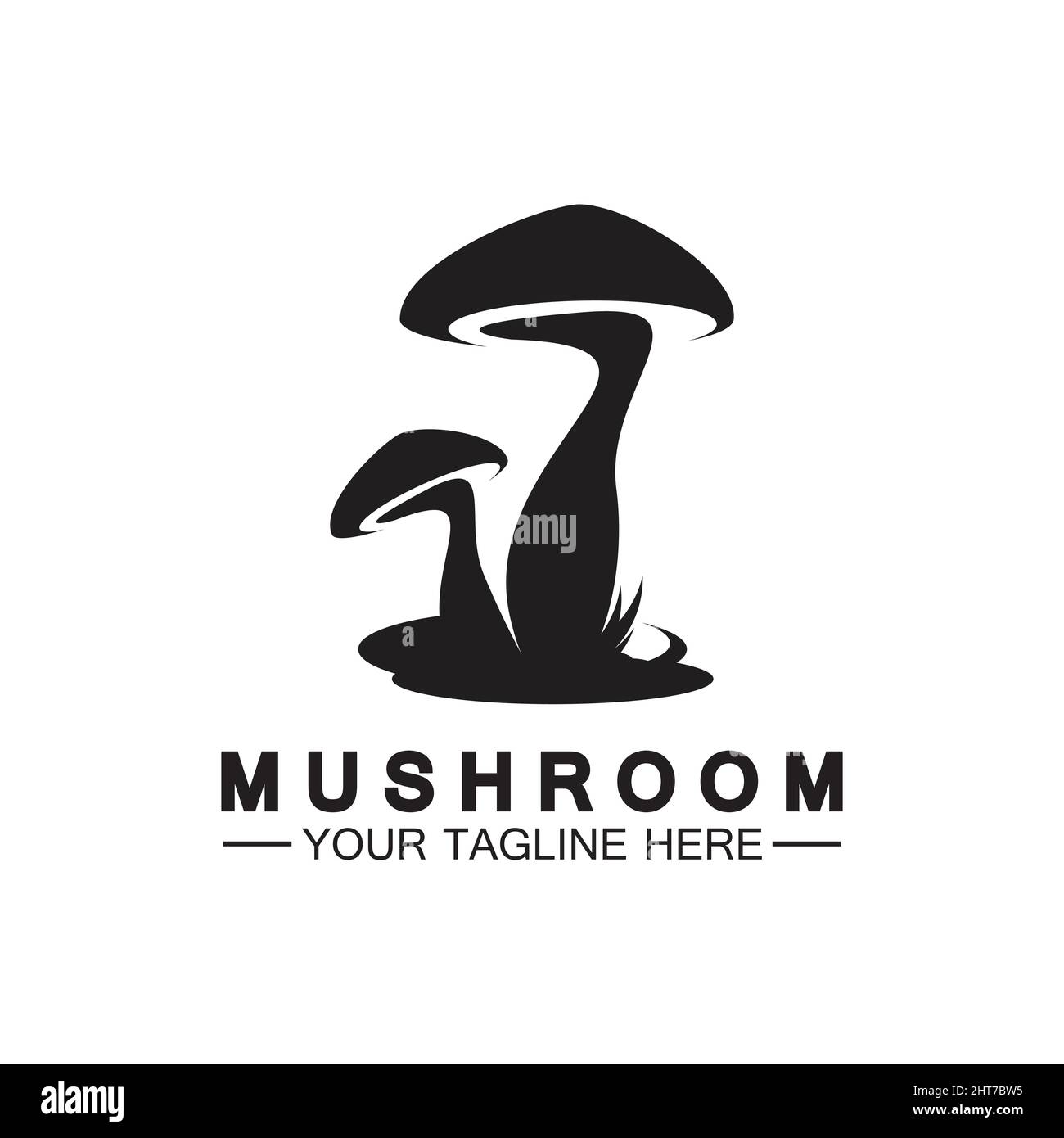 Mushroom Logo Vector Simple & Modern or Agriculture Organic Food Design ...