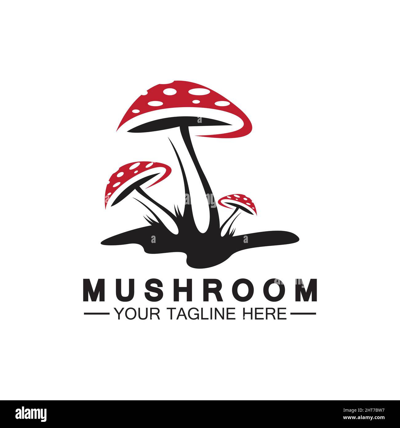 Mushroom Logo Vector Simple & Modern or Agriculture Organic Food Design ...