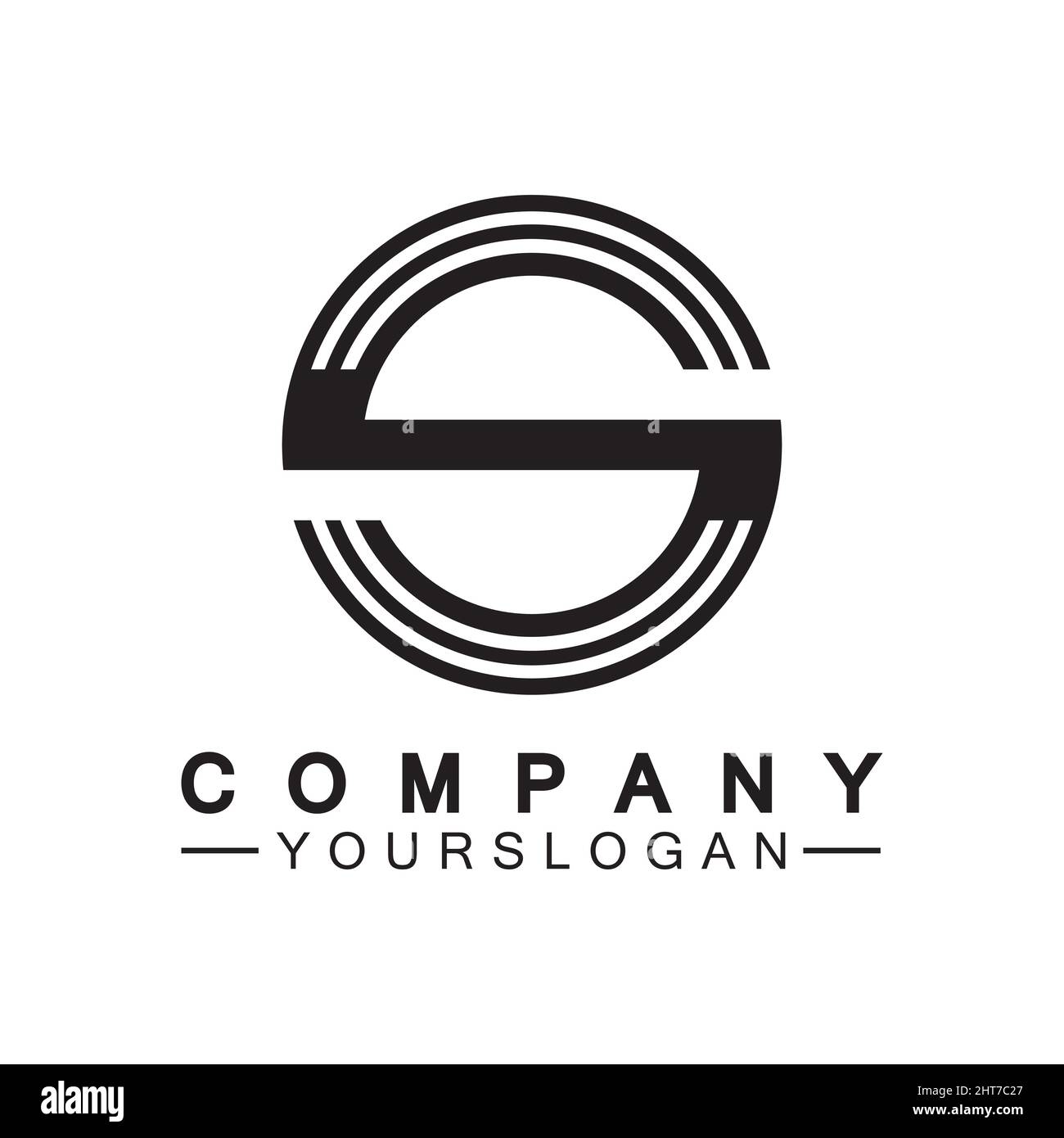 Letter S Circle Logo Vector Design Template Stock Vector Image & Art ...