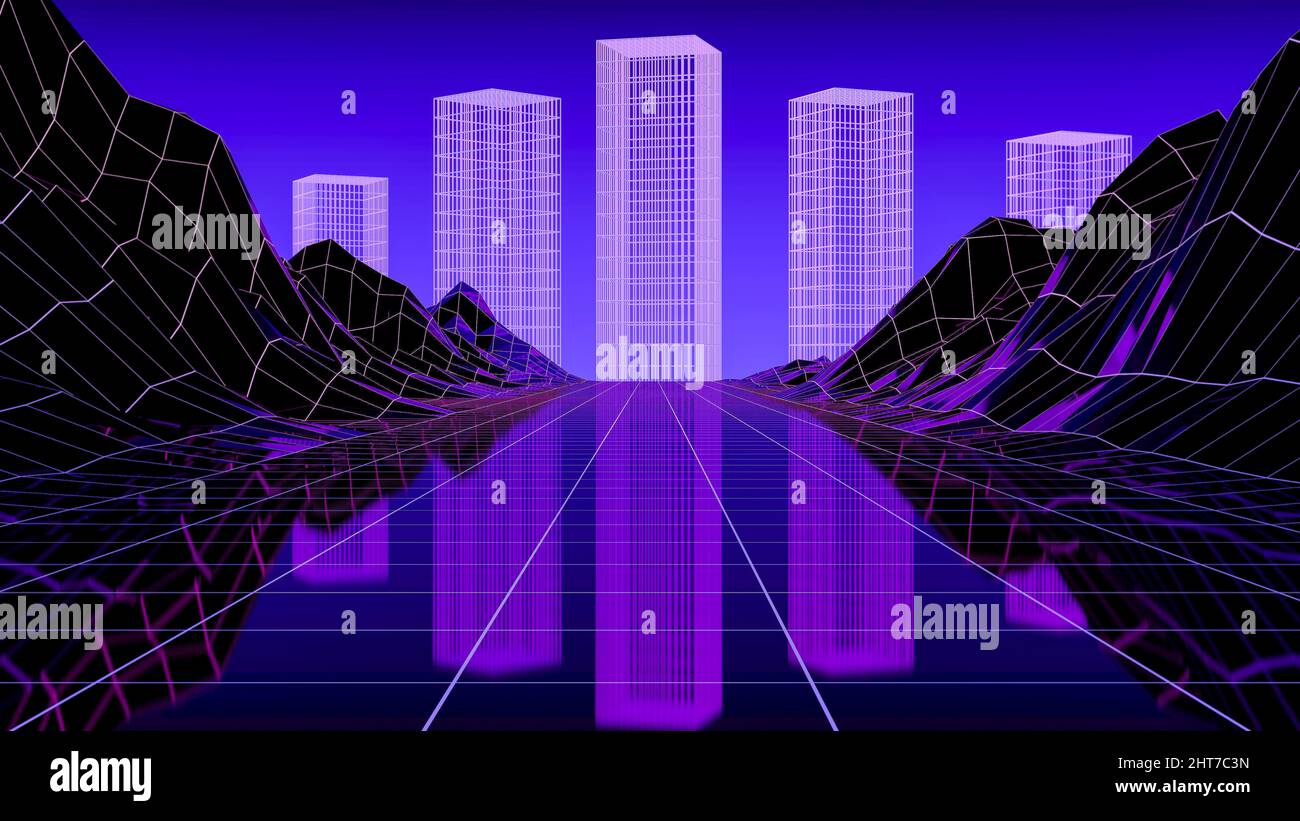 Metaverse city night hi-res stock photography and images - Alamy