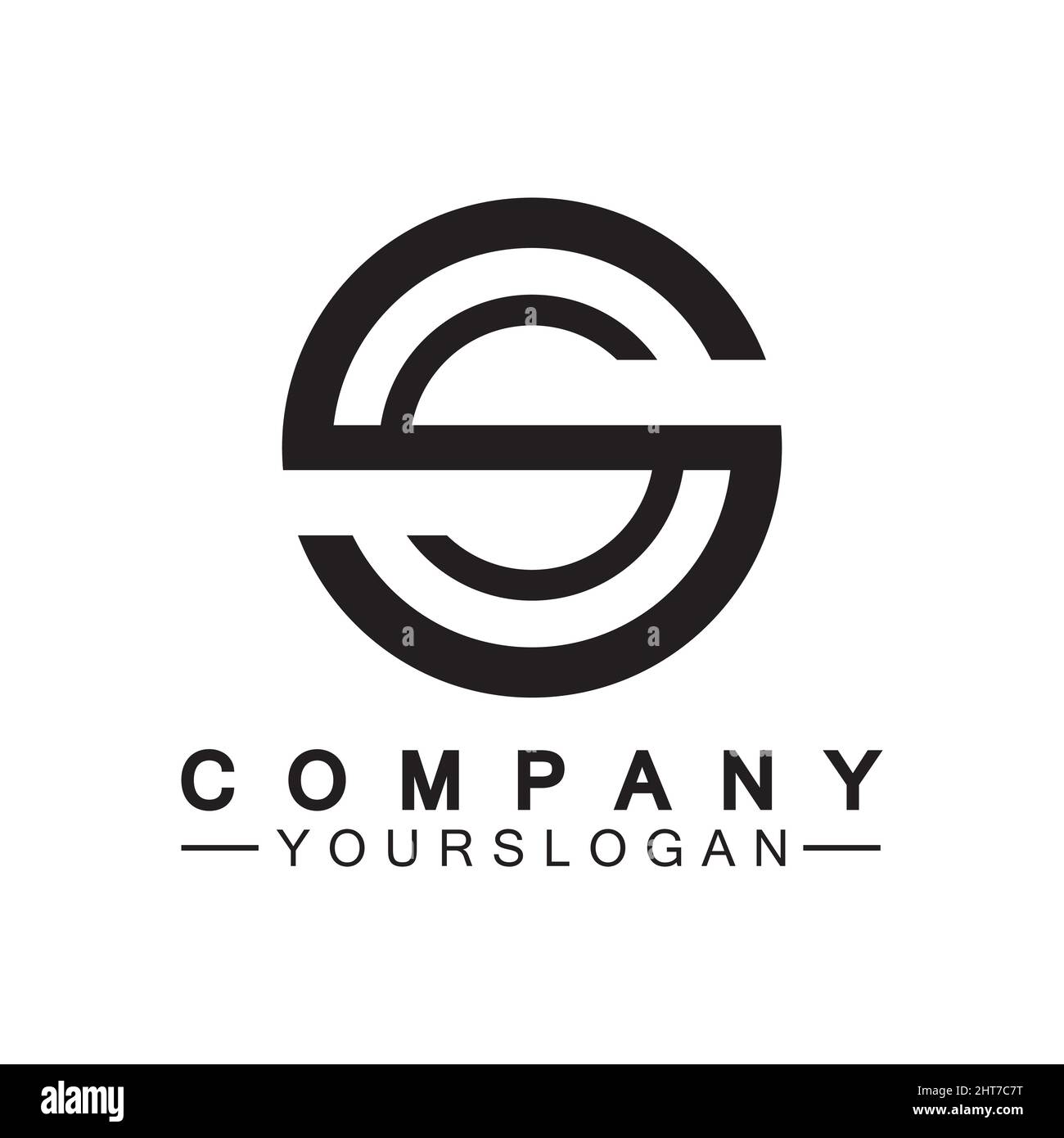 Letter S Circle Logo Vector Design Template Stock Vector Image & Art ...