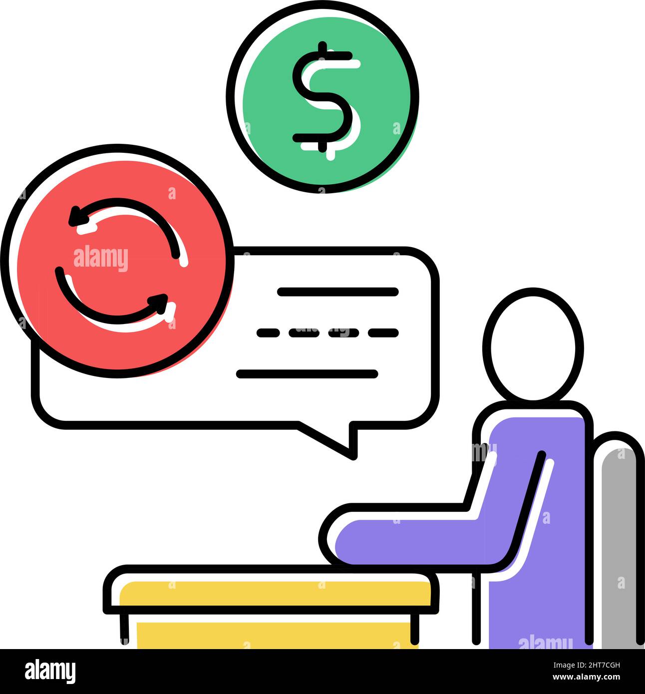 Stock market agent icon vector Stock Vector Images - Alamy