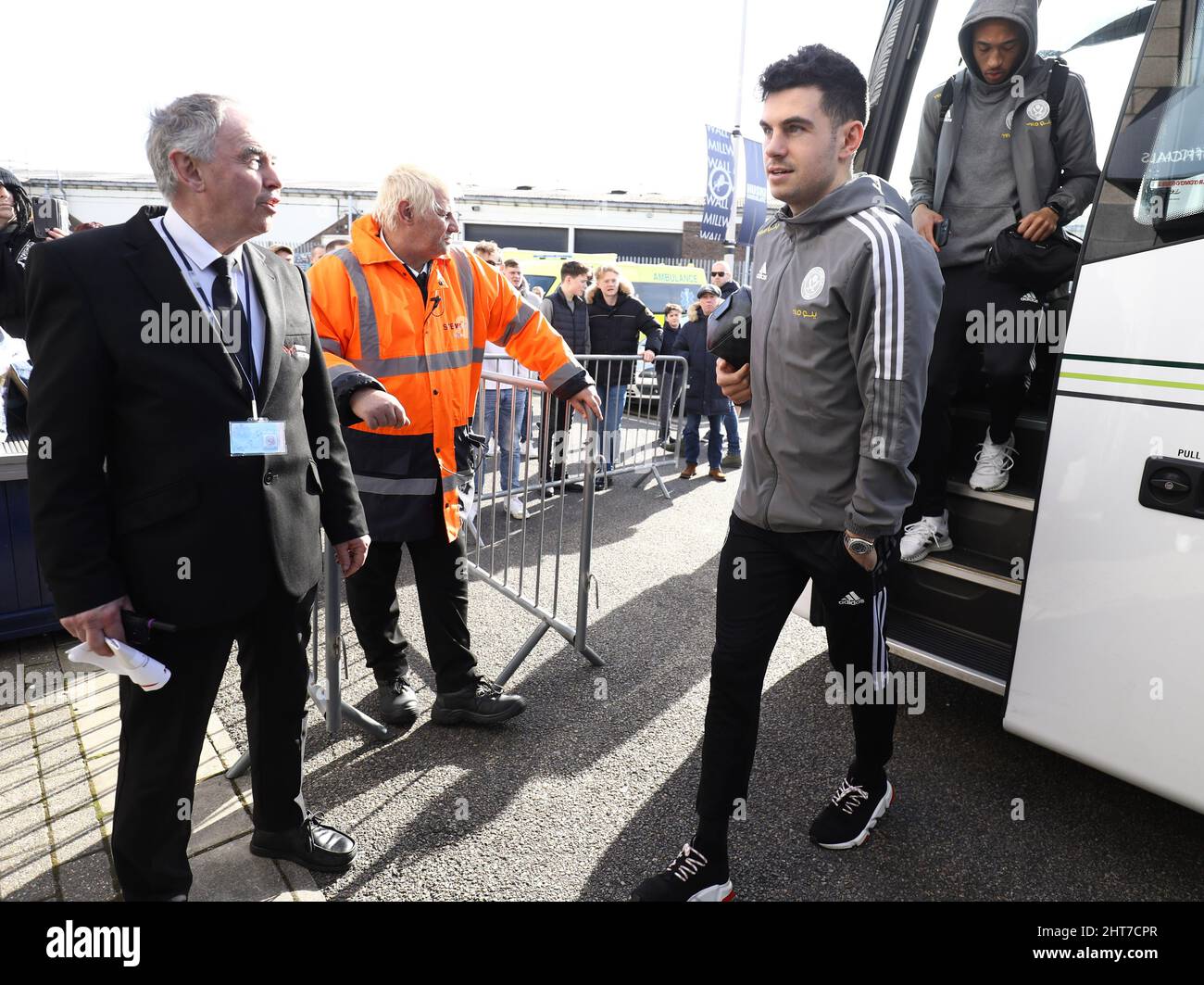 London, England, 26th February 2022. John Egan of Sheffield Utd arrives ...