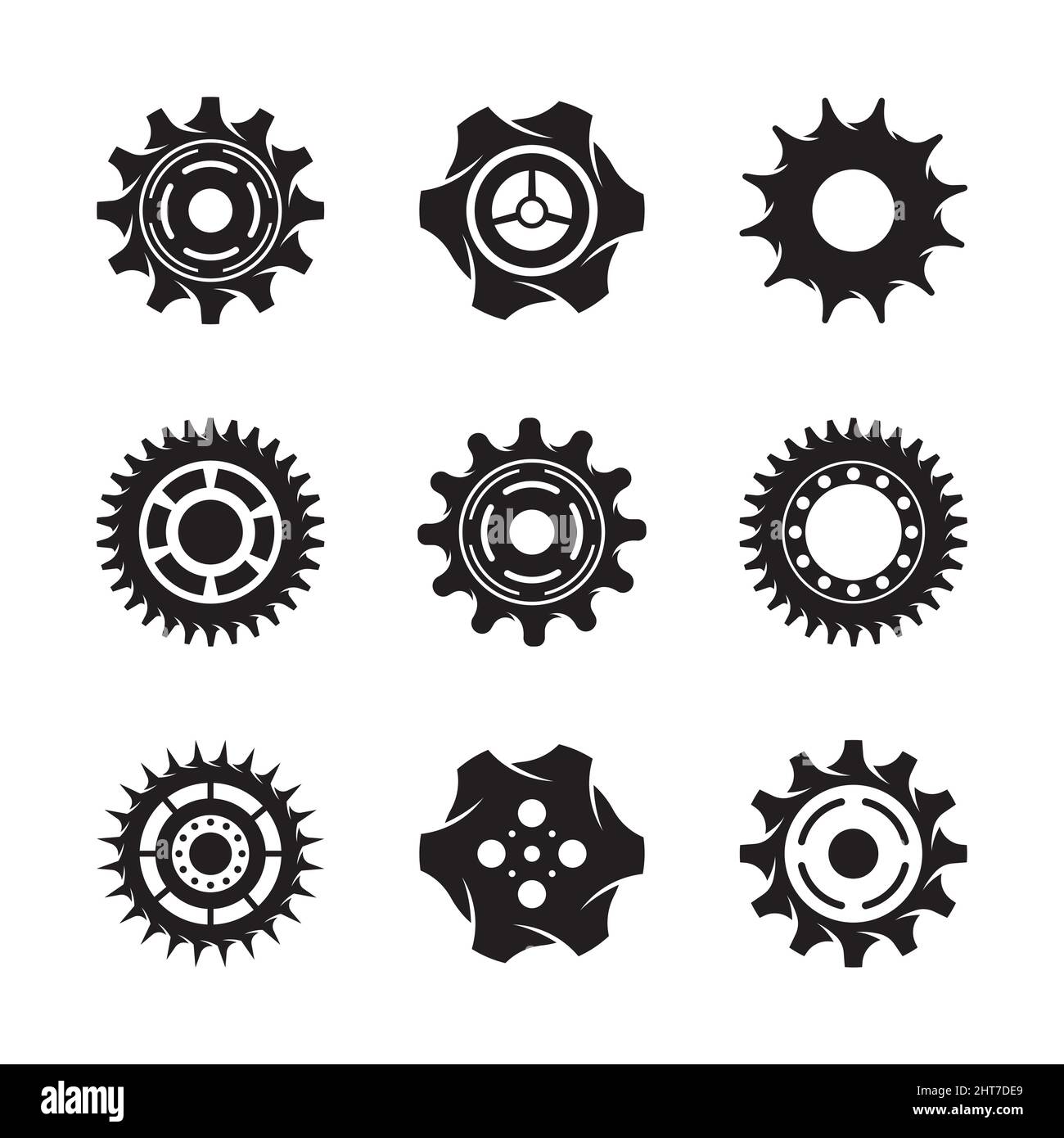 Gear icon vector set. clockwork illustration sign collection. Mechanics ...