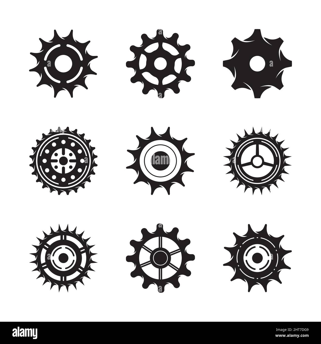 Gear icon vector set. clockwork illustration sign collection. Mechanics ...