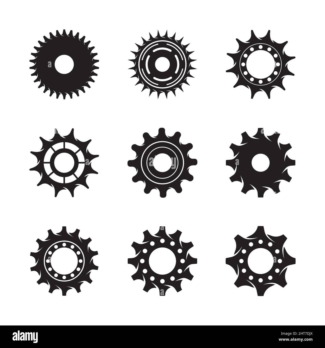 Gear icon vector set. clockwork illustration sign collection. Mechanics ...