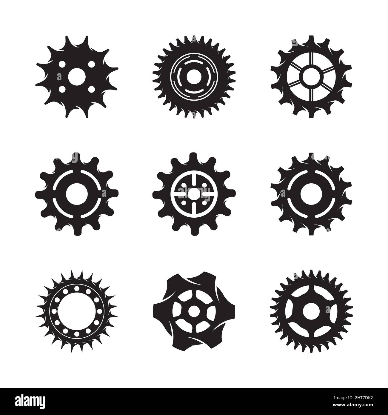 Gear icon vector set. clockwork illustration sign collection. Mechanics ...
