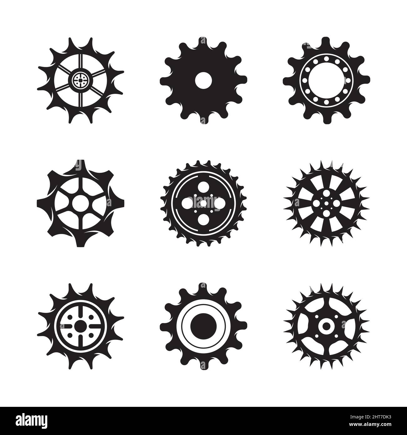 Gear icon vector set. clockwork illustration sign collection. Mechanics ...
