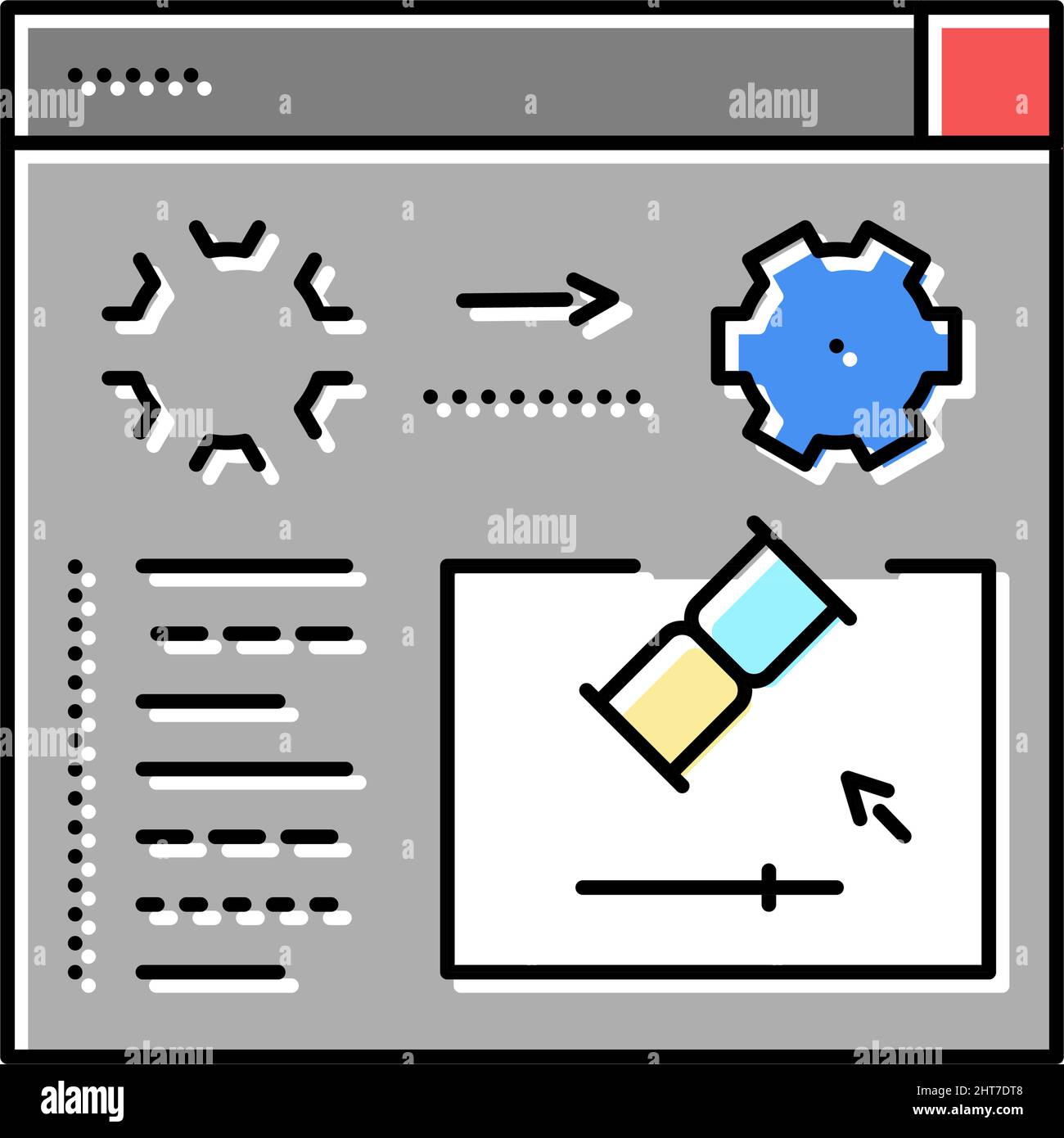 3d renderings color icon vector illustration Stock Vector Image & Art ...