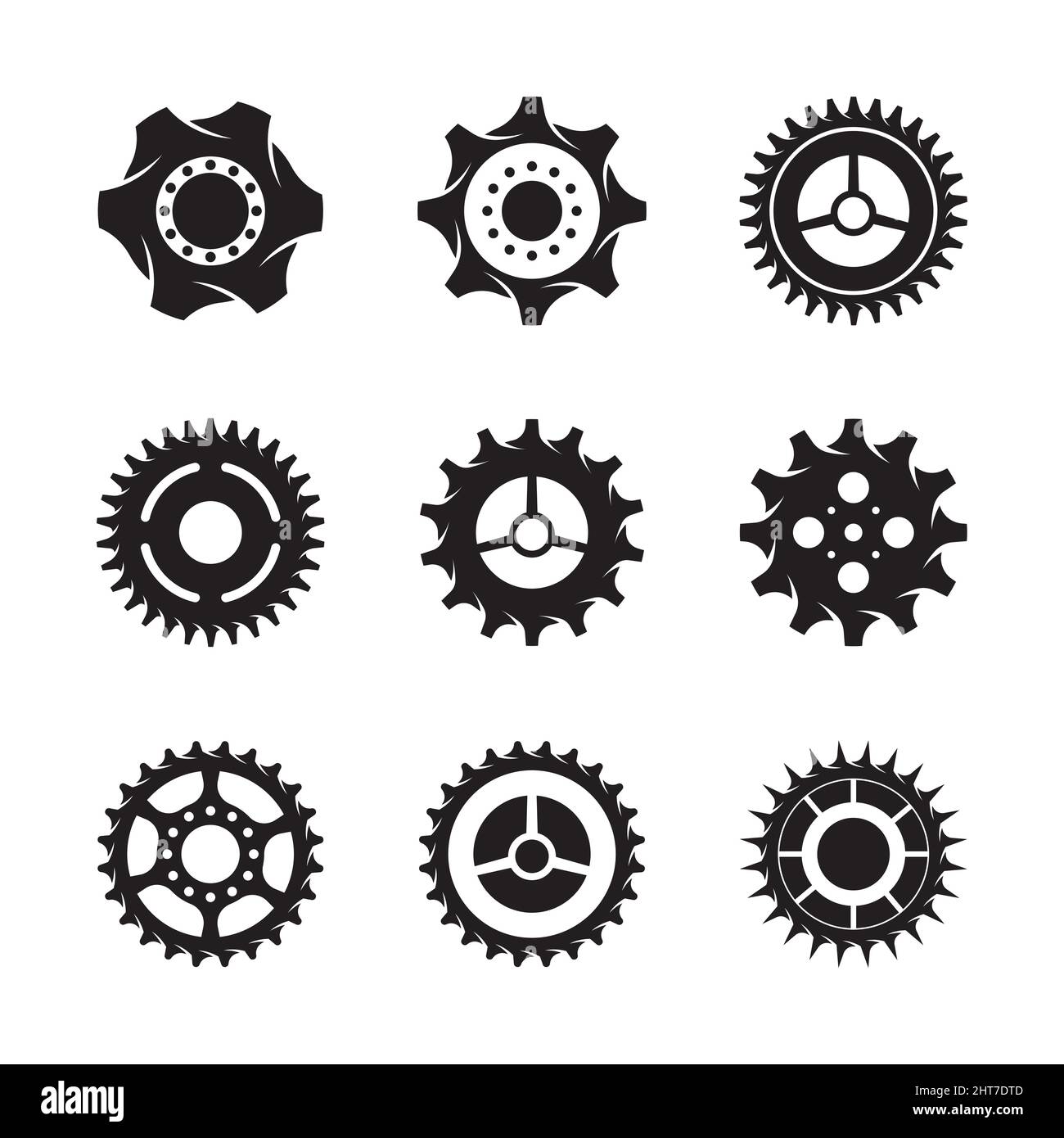 Gear icon vector set. clockwork illustration sign collection. Mechanics ...
