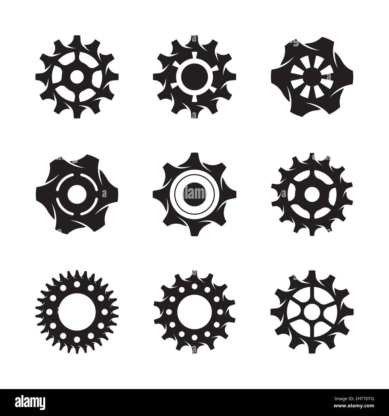 Gear icon vector set. clockwork illustration sign collection. Mechanics ...