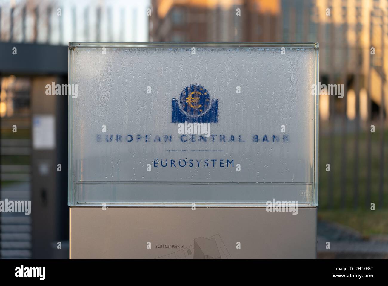 European central bank logo hi-res stock photography and images - Alamy