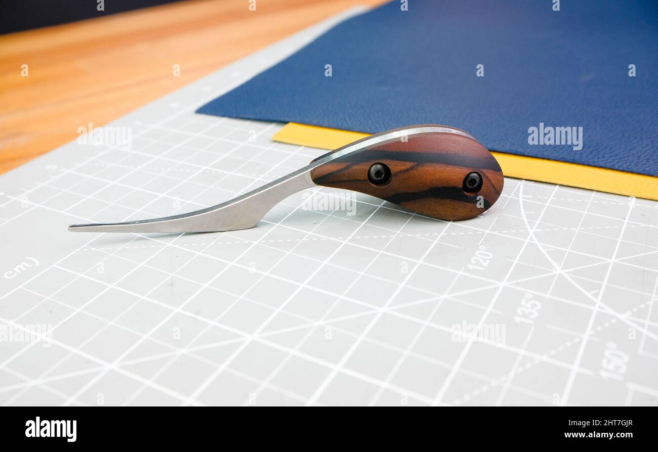 Handmade Edge Cutter Skiving tool Stock Photo - Alamy