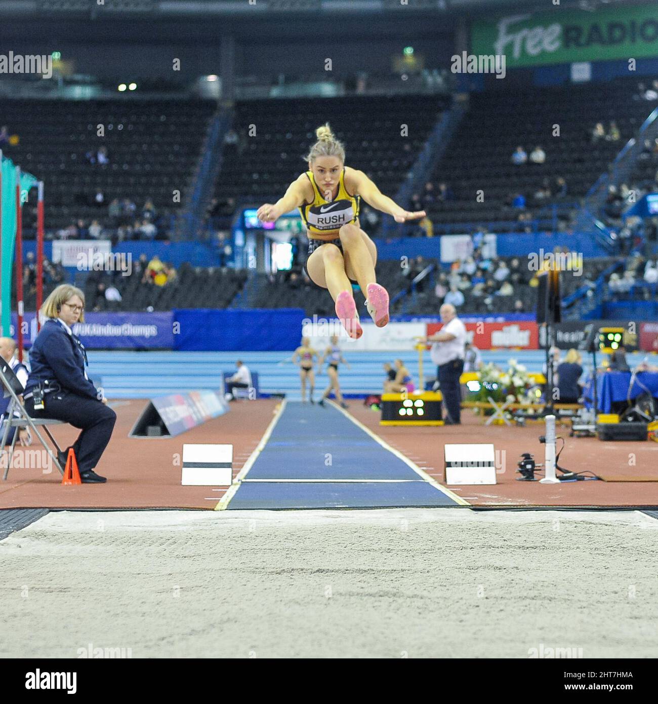 Womens long jump pentathlon hi-res stock photography and images - Alamy