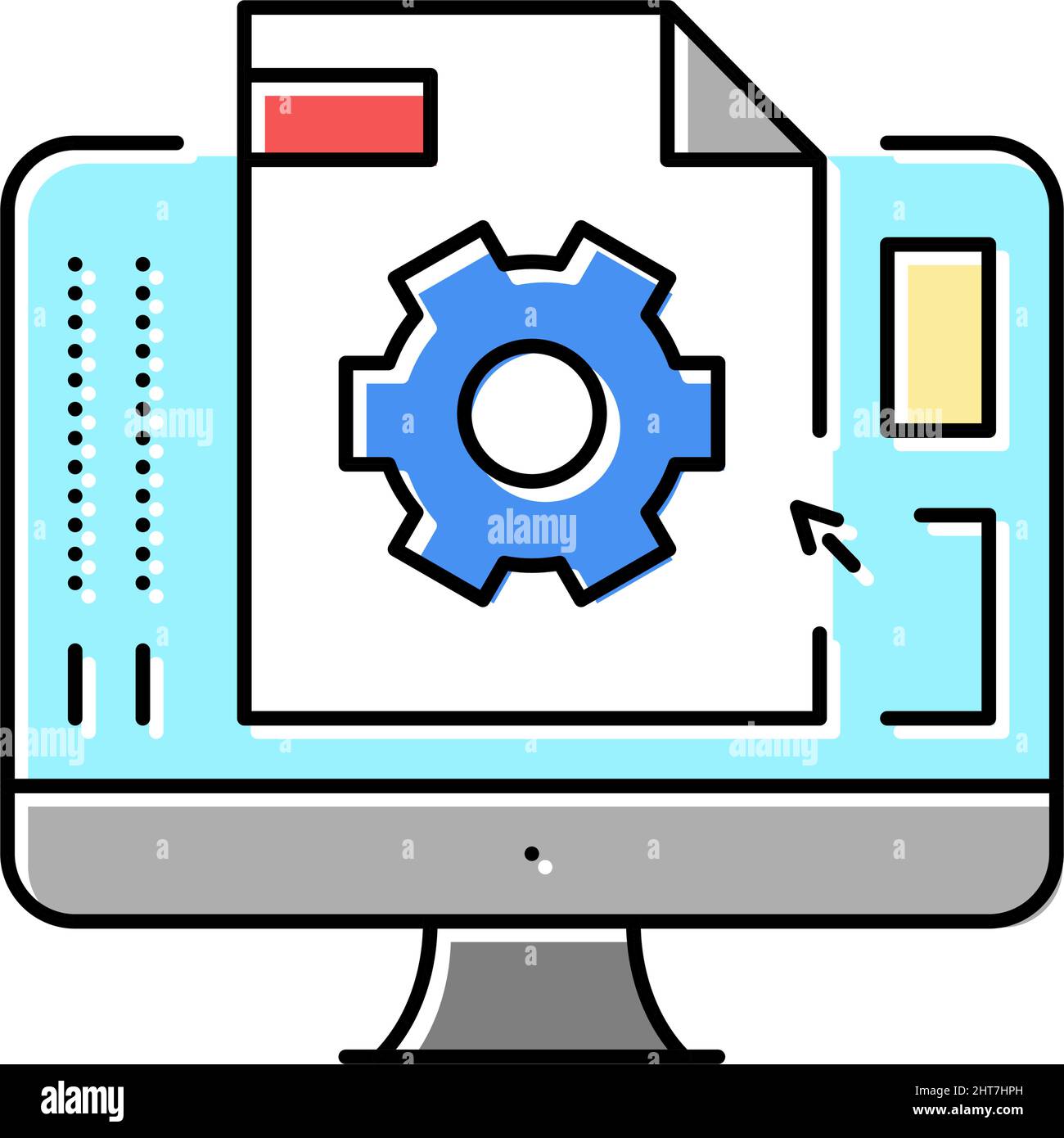 3d prototyping color icon vector illustration Stock Vector Image & Art ...