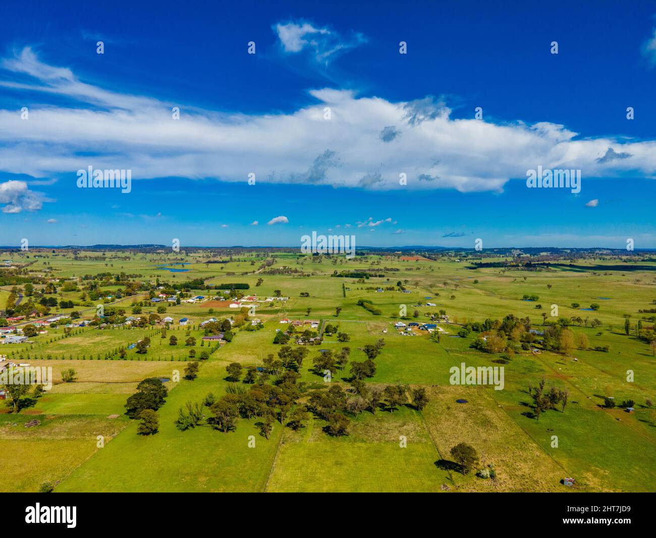 Aerial view of Guyra, New South Wales Stock Photo - Alamy