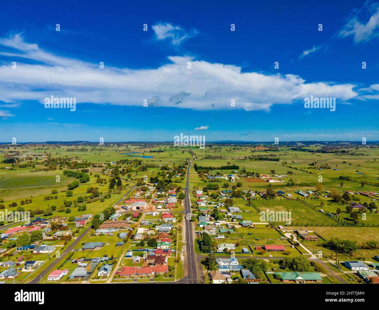 Aerial view of Guyra, New South Wales Stock Photo - Alamy