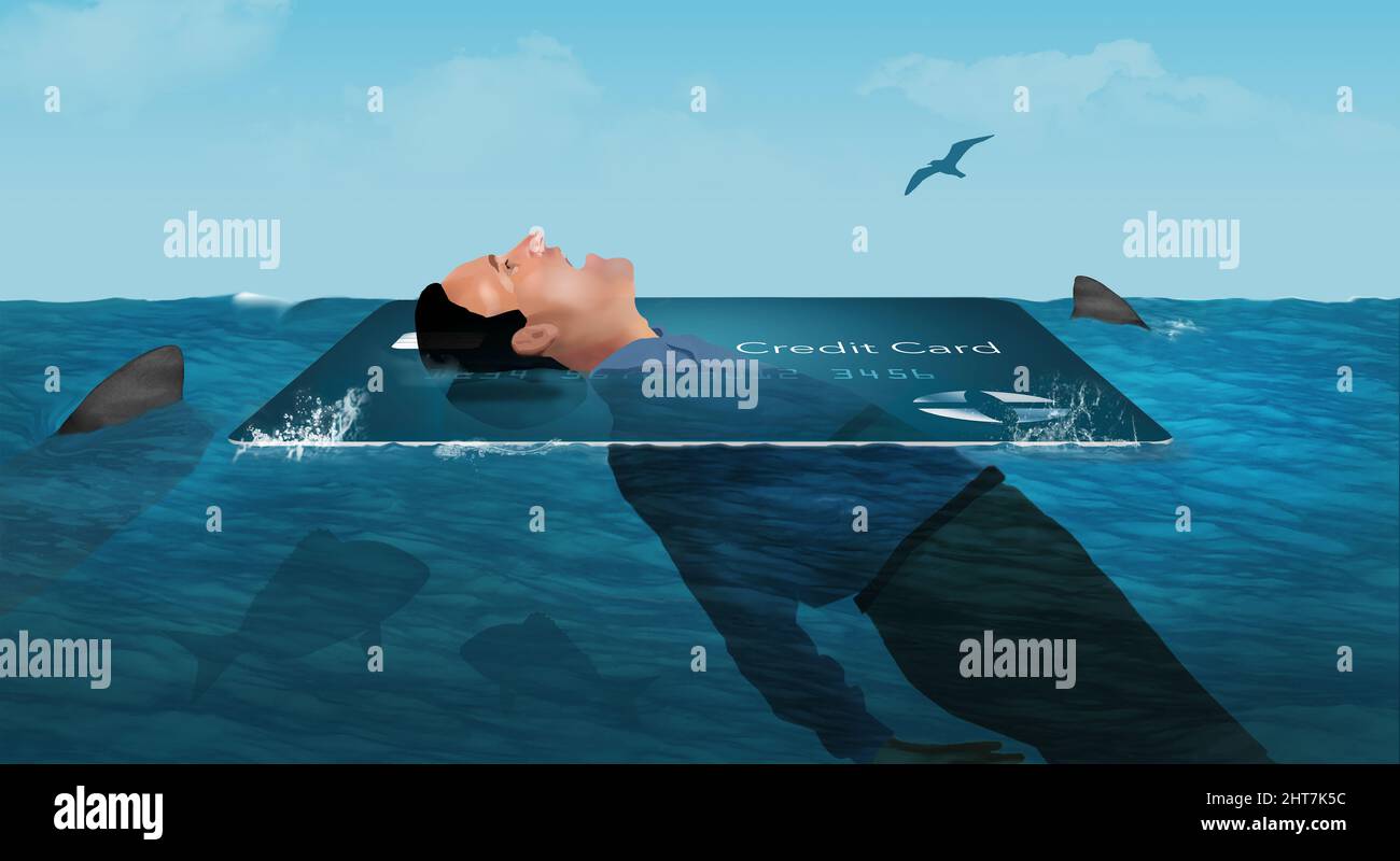 Drowning in debt hi-res stock photography and images - Alamy