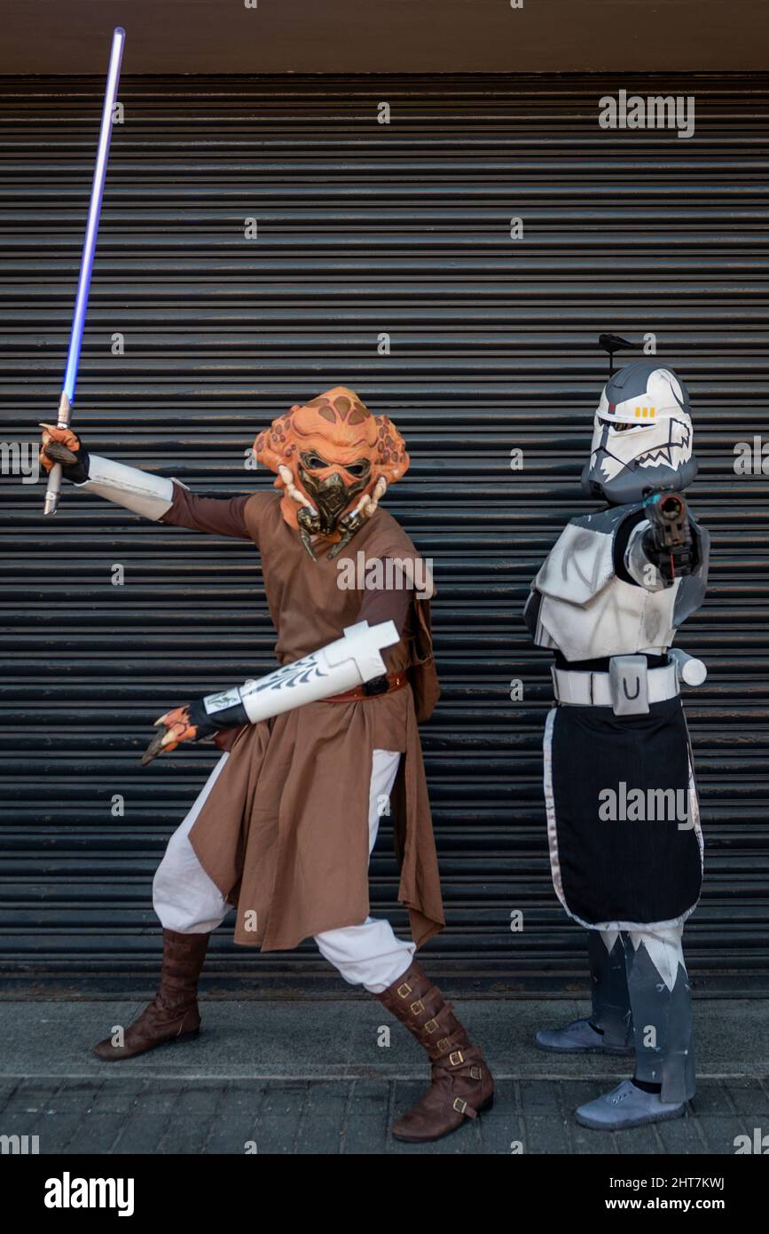London, UK. 27 February 2022. People dressed as their favourite Star ...
